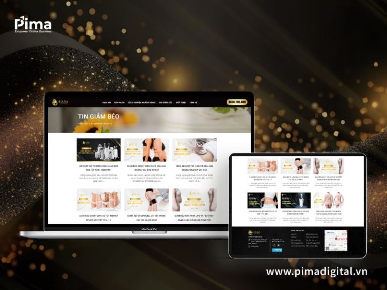 Thiết kế website thẩm mỹ viện KASA | Pima Digital